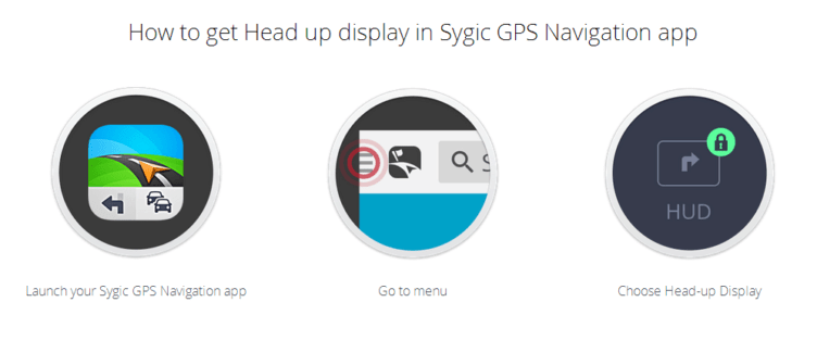Sygic Head-up Display: řízení díky promítání navigace do čelního skla ★