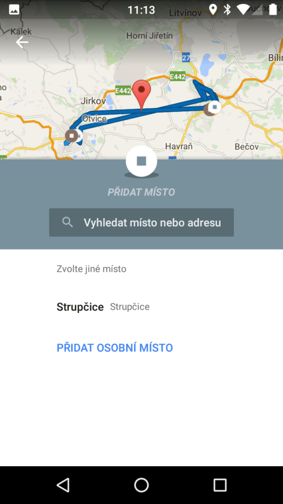 Mapy Google: Nová aktualizace umožní ručně přidávat místa na časovou