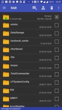 RAR pro Android zkomprimuje a zabalí soubory do archivu