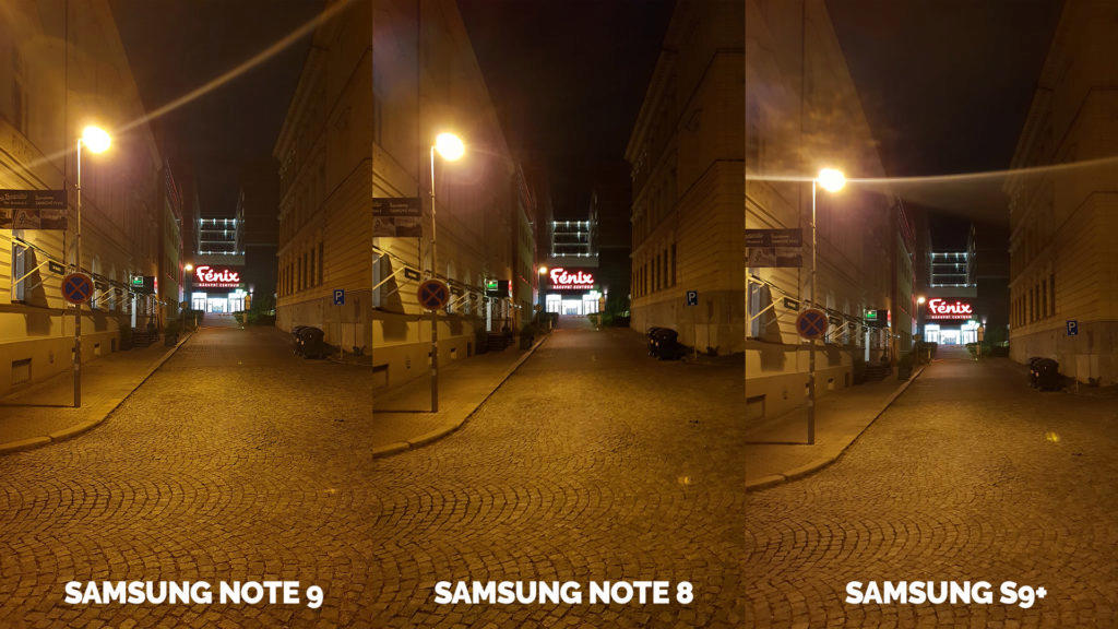 Srovnání fotoaparátu Samsung Galaxy Note 9 vs. Note 8 vs. Galaxy S9+