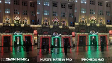Srovnání fotoaparátů Xiaomi Mi Mix 3 vs iPhone XS Max vs Mate 20 Pro