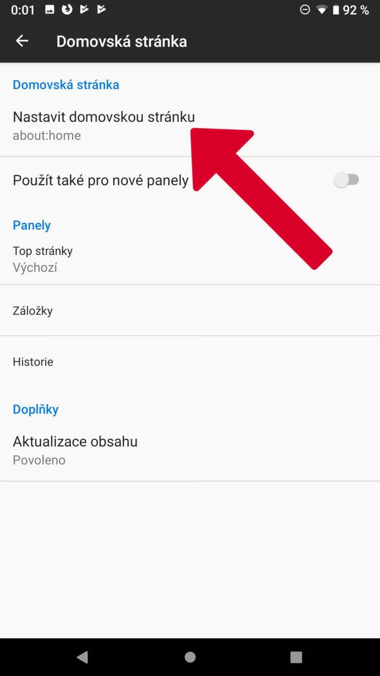 Jak změnit domovskou stránku v prohlížeči na mobilu? (Návod)
