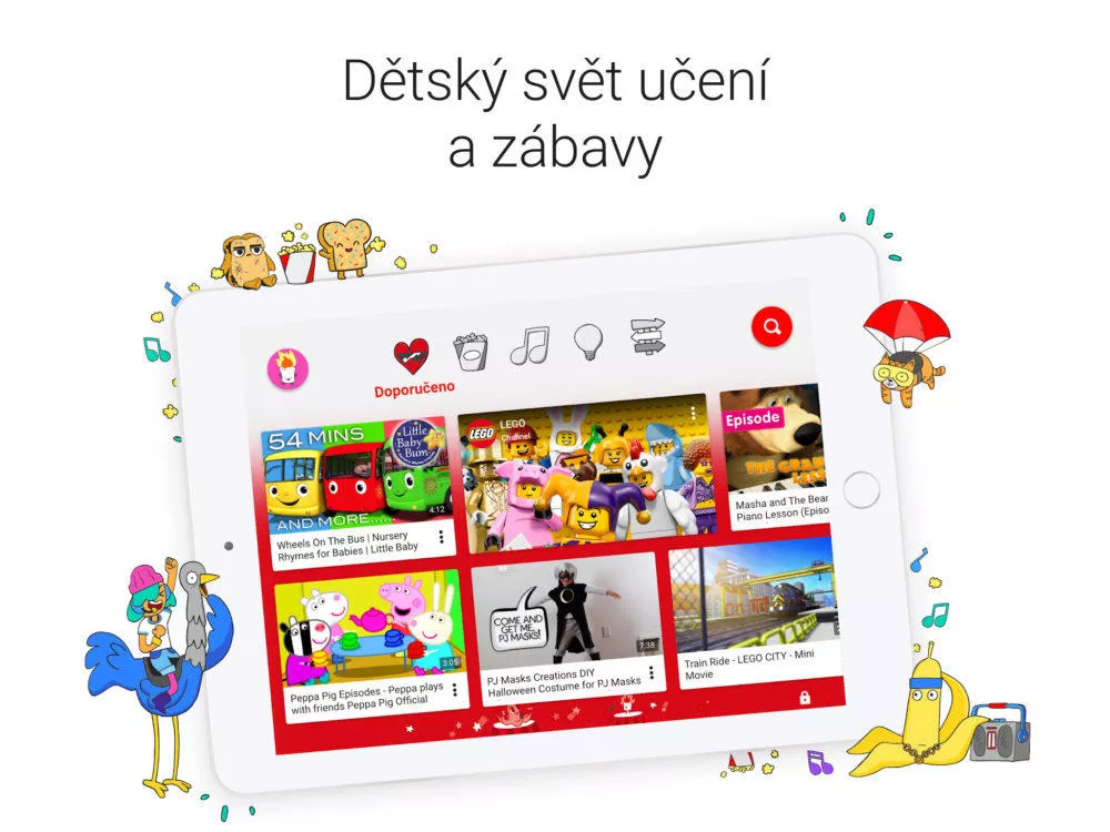 YouTube Kids konečně funguje v Česku: Bezpečná online videa pro děti
