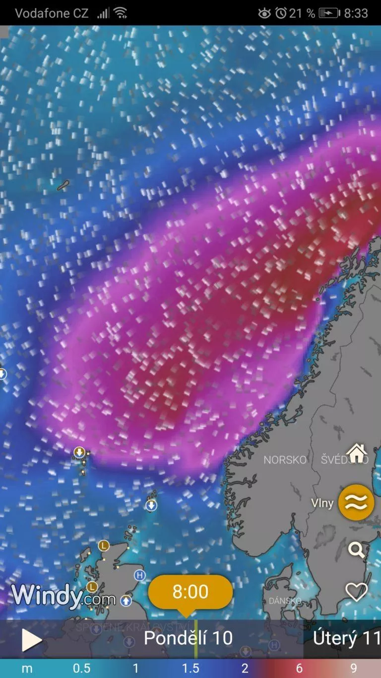 Windy, opravdu přesná předpověď počasí přehledně na jednom místě
