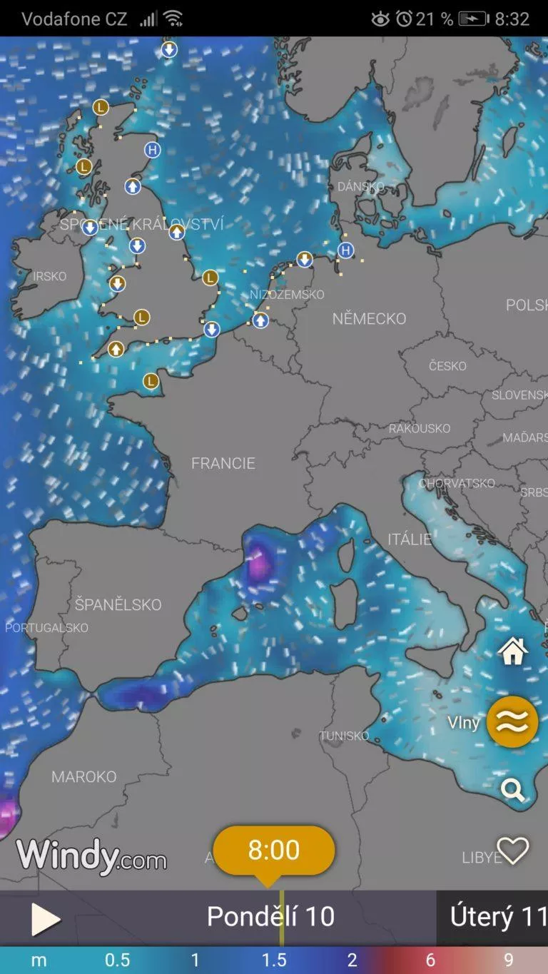 Windy, opravdu přesná předpověď počasí přehledně na jednom místě