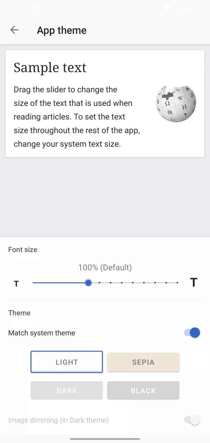 Aplikace Wikipedie dostává tmavý režim | Svět Androida