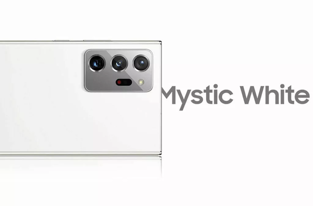 Bílá varianta Galaxy Note 20 Ultra vypadá skvěle. Přesvědčte se sami